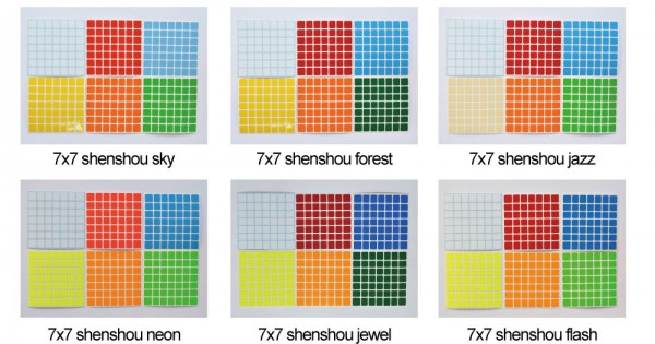 Cubesticker貼 - 7x7 - Standard 全系列
