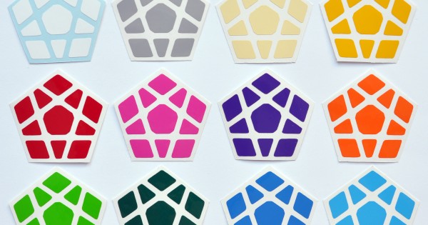 Cubesticker貼 - Megaminx - Mercury